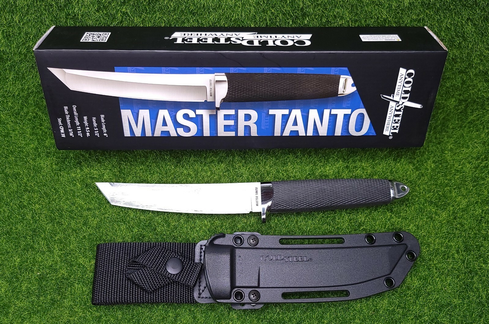 Cold Steel Master Tanto CPM 3V, 6" Fixed Blade w/ Sheath (CS-13PBN) for ...