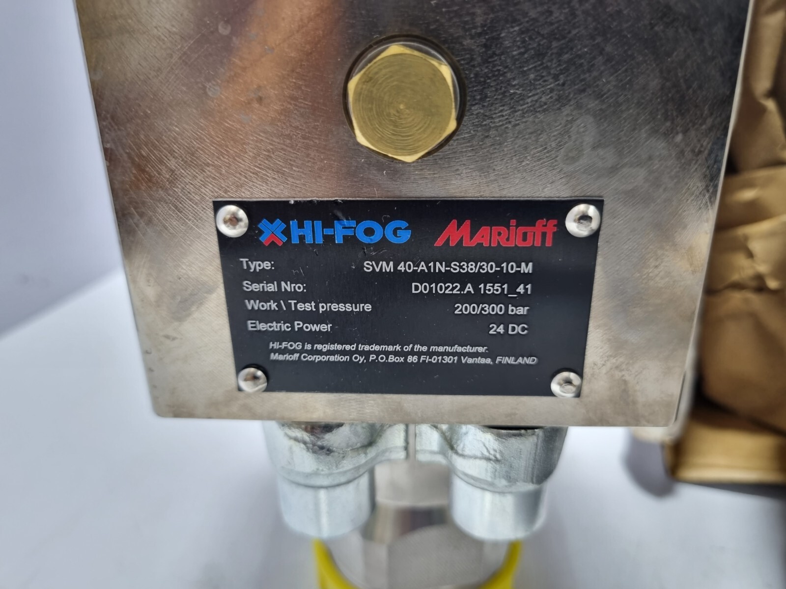 Marioff SVM 40-A1N-S38/30-10-M Solenoid Valve HI-FOG | eBay