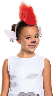 Barb Headpiece Trolls World Tour Fancy Dress Halloween Child Costume ...