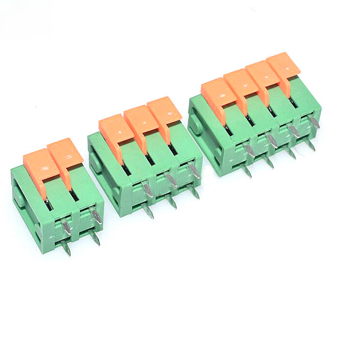 KF142V Pitch 5.08MM 2/3/4/5/6/7/8/9/10P Spring Type PCB Terminal Block ...