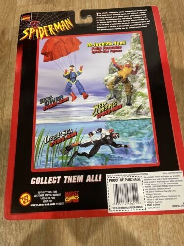 Marvel Comics Spider-Man Web-Climbing 10" Action Figure New 1999 Brand ...