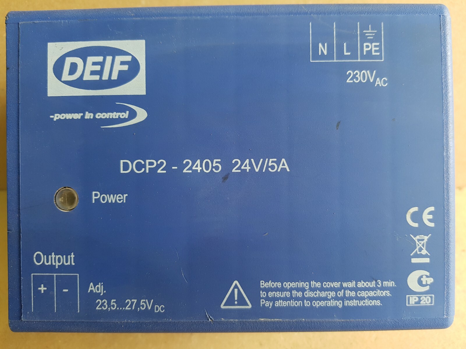 DEIF / Battery Charger Power Supply / DCP2-2405 / 24V-5A 1240020009A | eBay