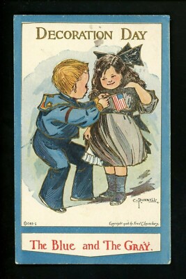 Decoration Day Vintage postcard Lounsbury #2083-1 Artist Bunnell Civil ...