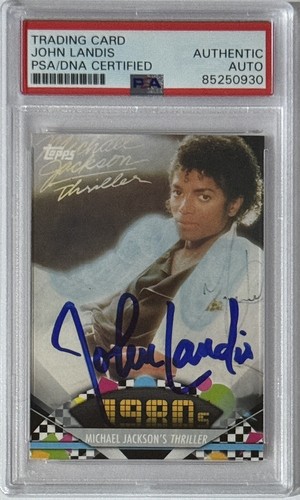 2011 Topps American Pie Michael Jackson Thriller John Landis SIGNED PSA ...