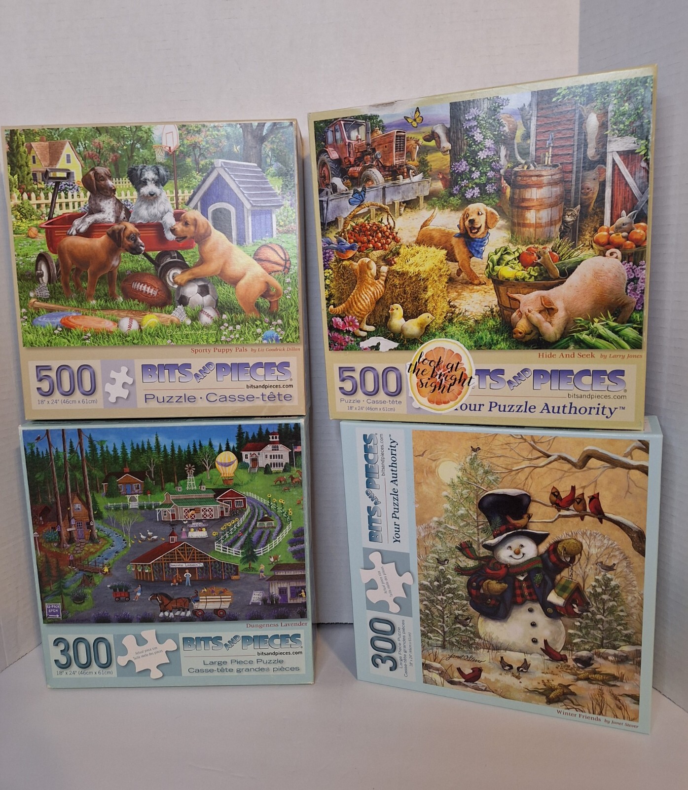 Lot of 4 Bits And Pieces Puzzles-Complete. 300/500 | eBay