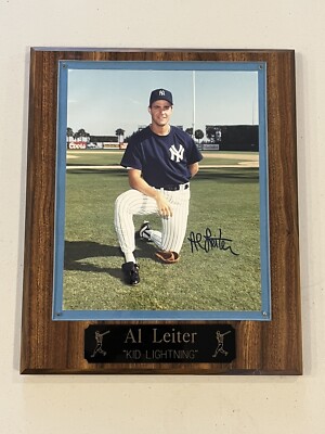 Al Leiter Wood Framed 8x10 AUTO Autograph Signed New York Yankees Sharp ...