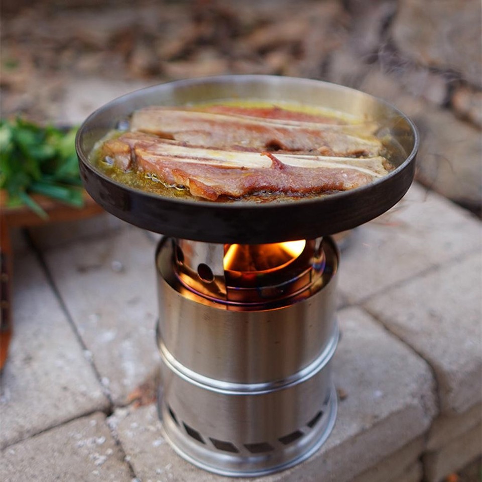 Portable Hiking Firewood Stove Folding Brazier Burner Fire Pit Wood ...