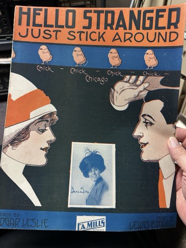 191111x14 Chicken Sheet Music HELLO STRANGER by Lewis Muir | eBay