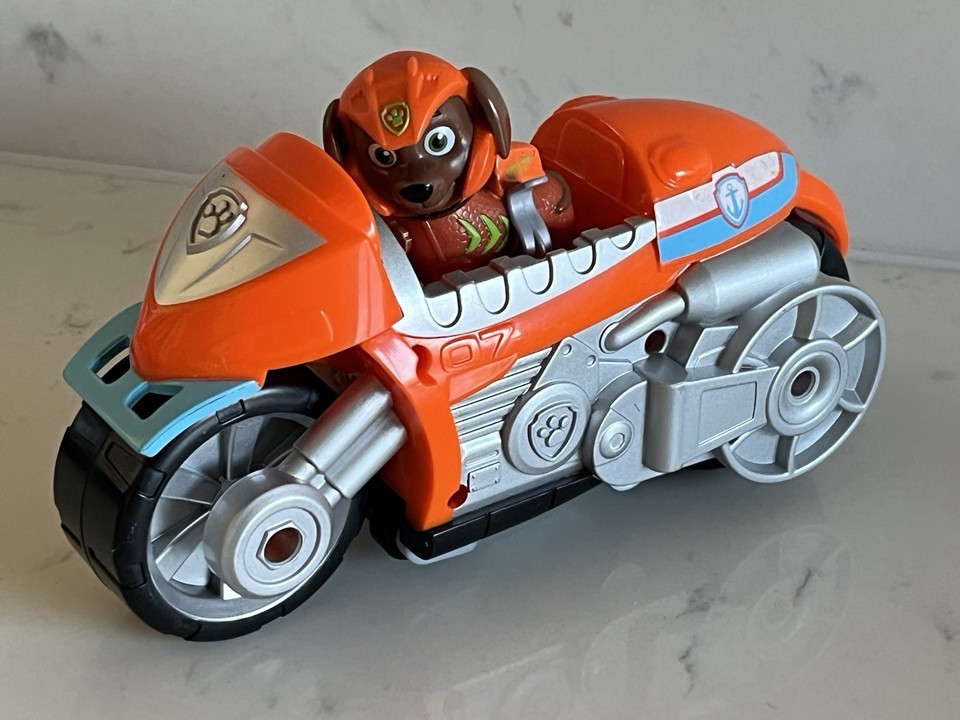 6 x Paw Patrol Pull Back Moto Pup Bikes With Wheelie Function & 6 Pup ...