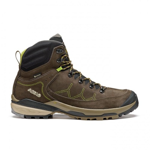 Asolo Falcon Evo Nubuck GV Men's Hiking Boots, Dark Brown Lime, M10 | eBay