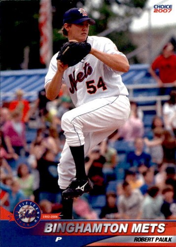 2006 Binghamton Mets Choice #16 Robert Paulk Madison Florida FL ...