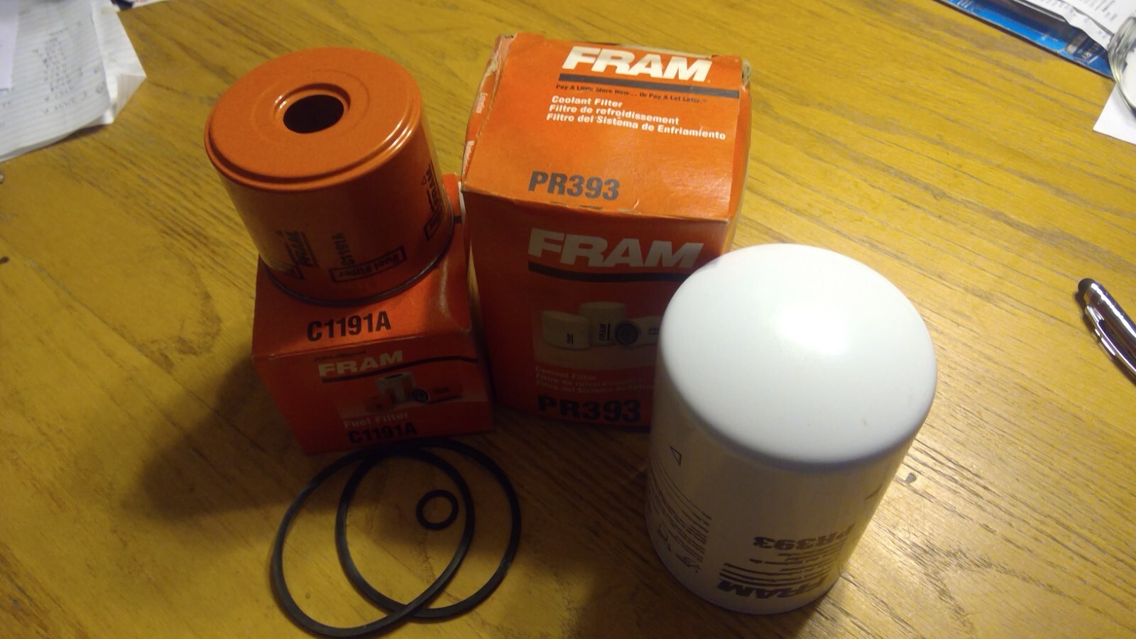 Fram C1191A - Fuel filter cross reference