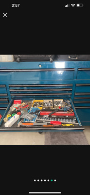 Custom Matco Toolbox. Blue. 61/2 ft x 2ft x 4ft. Lock and key. | eBay