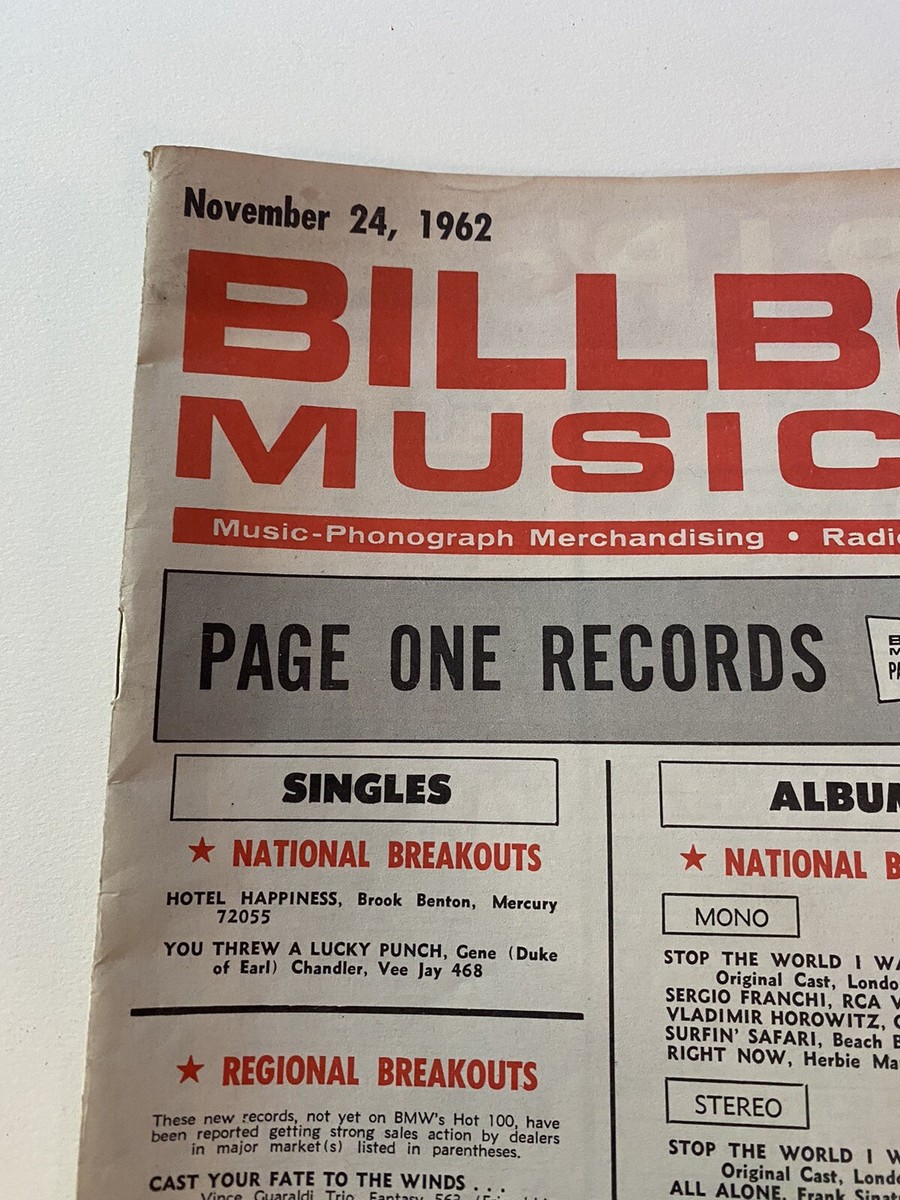 1962 November 3 Billboard Brenda Lee Performance Of 'Fool #1' On The