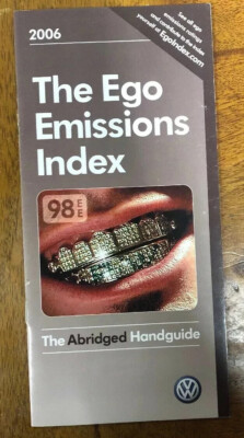 Volkswagen The Ego Emissions Index The Abridged Handguide | eBay