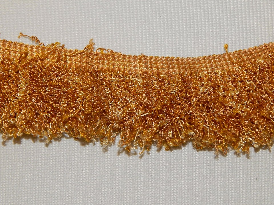 Gold Upholstery Trim, Gold Fringe Trim, Gold Trim, Biran Ltd - 1 Yard ...