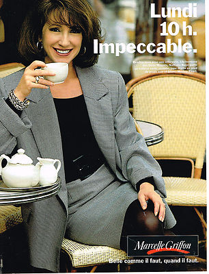 PUBLICITE ADVERTISING 064 1990 MARCELLE GRIFFON mode NATHALIE BAYE | eBay