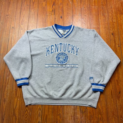 Vintage Kentucky Wildcats Sweatshirt Mens Size XL Lee Sport Gray | eBay