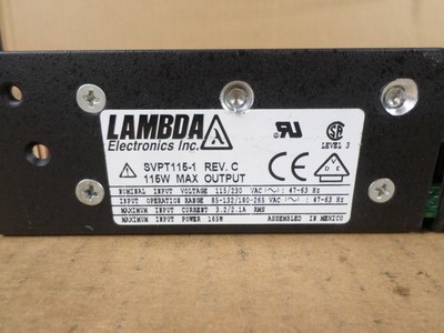 Lambda Electronics Inc. SVPT115-1 Rev C. Power Supply | eBay