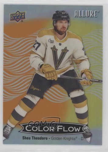 2024-25 Upper Deck Allure Color Flow Orange Yellow Shea Theodore #CFL ...