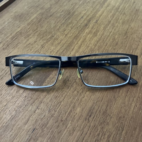 Helium Paris 4222 SMBLK Eyeglasses 53-16-140 Brown Tortoise Rectangle ...