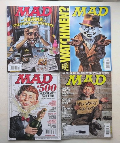 Vintage Mad Magazine - Lot of 4 issues from year 2009 - including 500th ...