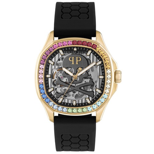 Philipp Plein The Skeleton Spectre Automatic Gold Tone Men's Watch ...
