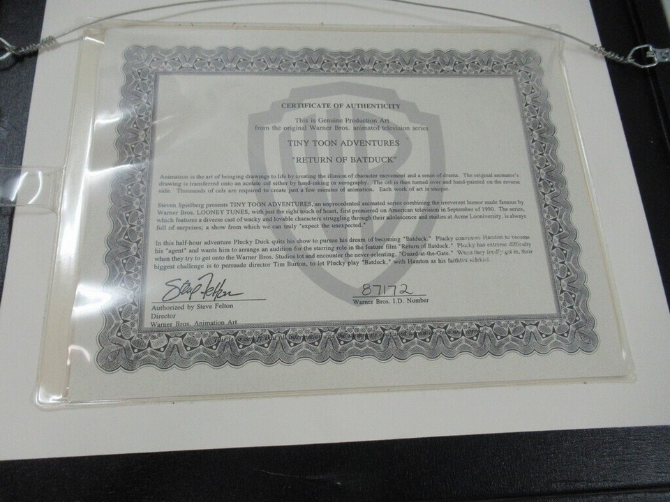 TINY TOON ADVENTURES BATMAN BATDUCK "RETURN OF BATDUCK" PRODUCTION ART ...