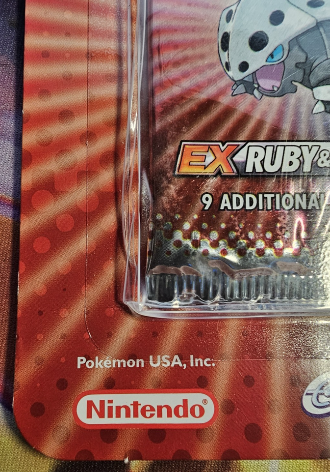 Pokemon EX Ruby & Sapphire Lairon Artwork Blister Booster Pack Sealed ...