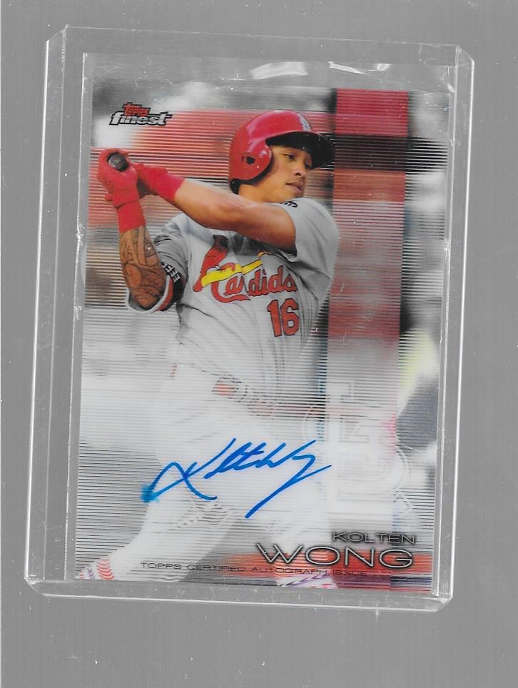 2016 Finest - KOLTEN WONG - Autograph - CARDINALS | eBay