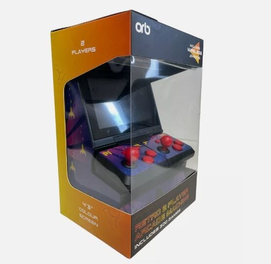 Orb Gaming Retro 2-Player Arcade Machine 300 Games Wireless Joysticks ...