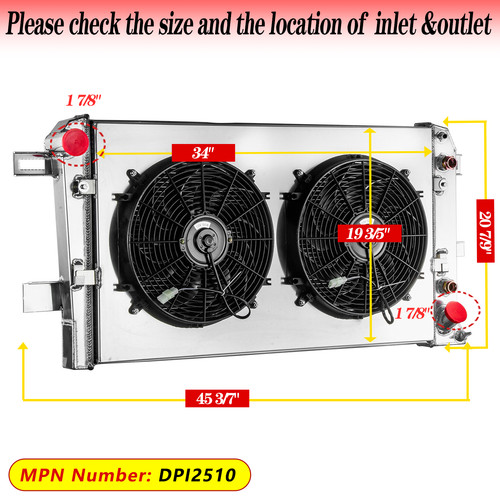 2Row Radiator+Shroud Fan For 01-05 Chevrolet Silverado 2500 3500 HD ...