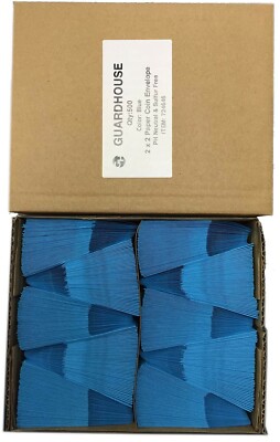 2x2 Paper Coin Envelopes Safe Storage Archival Light Blue Box Of 500 ...