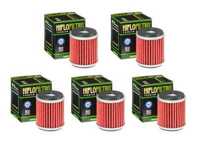 5x Yamaha Motocross Oil Filters WRF YZF 250 450 2009 - 2021 HiFlo ...