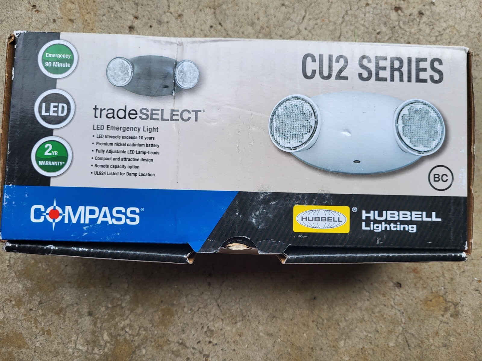Hubbell Lighting - Compass Cu2 Led Emergency Light 120/277 Ac Input | eBay