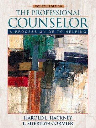 Professional Counselor : A Process Guide to Helping by Sherry Cormier ...