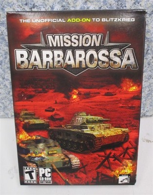 Video Game PC Mission Barbarossa Unofficial BlitzKrieg Expansion 2005 ...