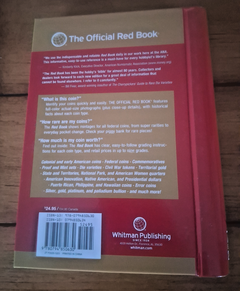 The Official Red Book - 2025 Guide Book of United States Coins Hidden ...