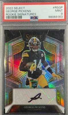 2022 SELECT GEORGE PICKENS ROOKIE SIGNATURES SILVER PRIZM /199 COWBOYS ...
