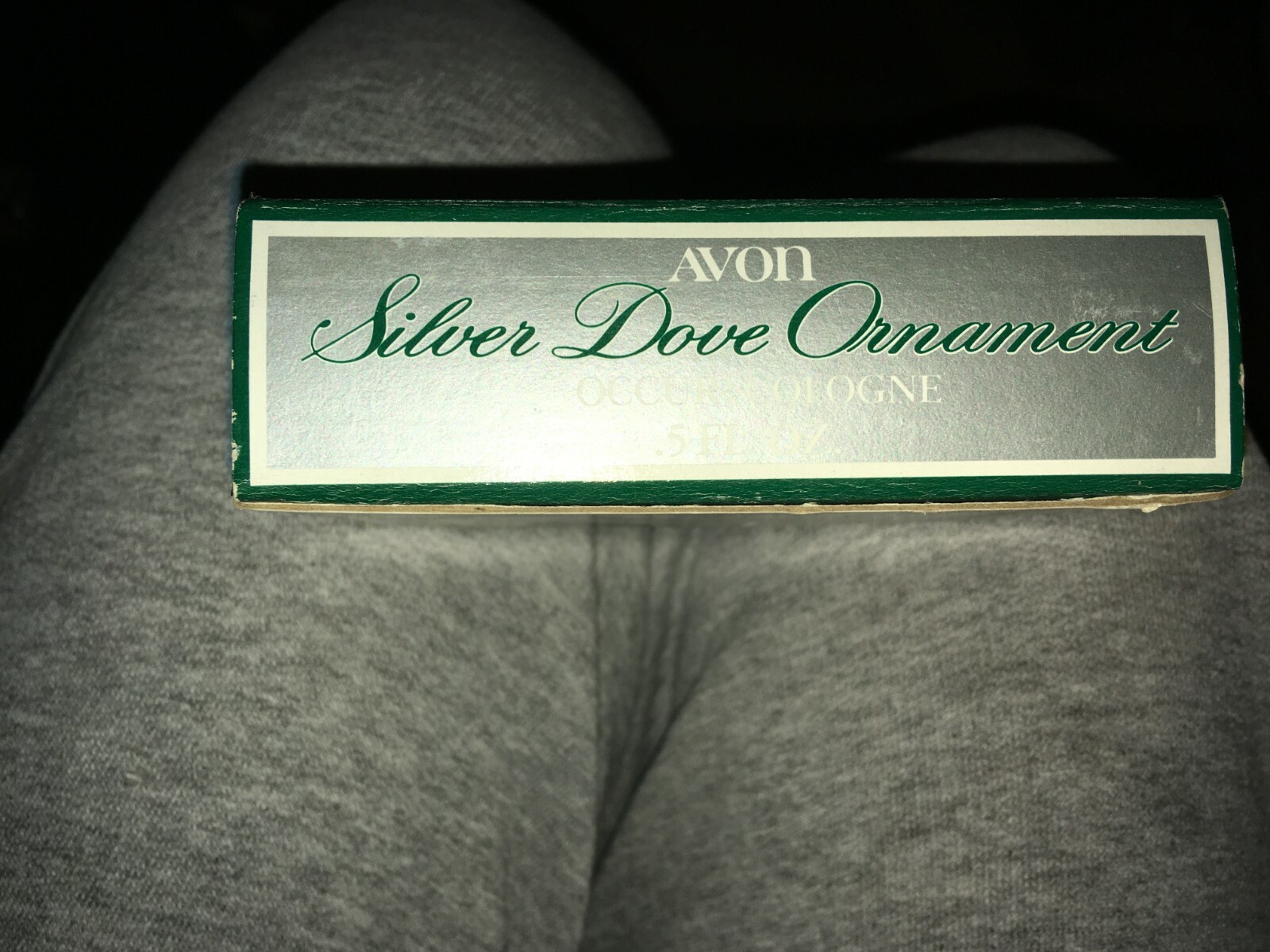 NEWOLD STOCK AVON SILVER DOVE ORNAMENT WT A BOTTLE OF OCCUR COLOGNE ...