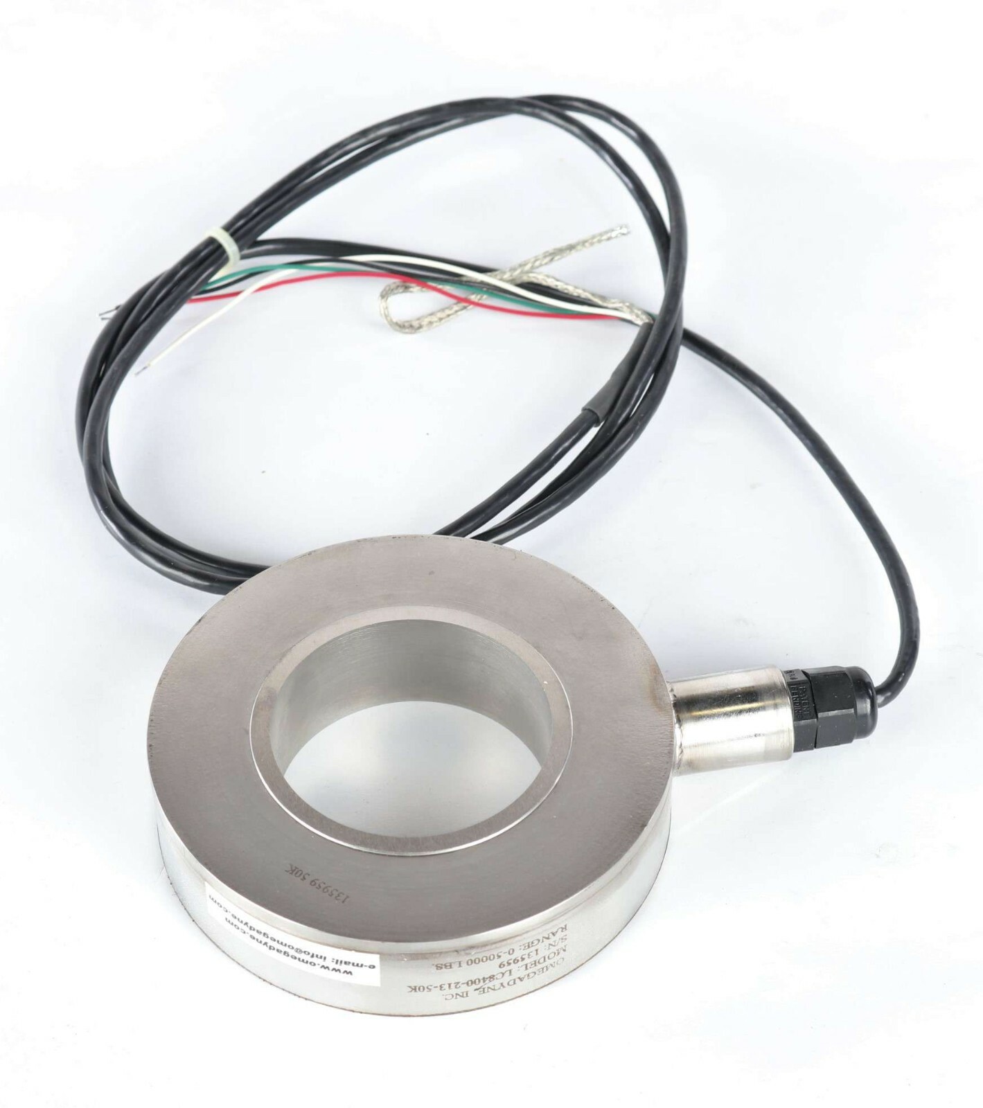 New LC8400-213-50K Omega 2.13" ID Through Hole, Compression Load Cells ...