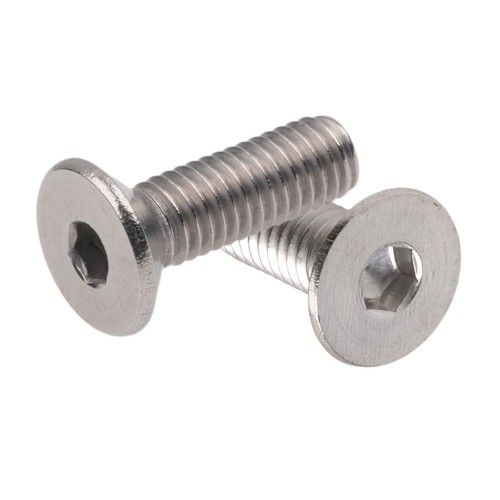 M5 x 16 mm Hex Countersunk Flat Head Socket Screws Bolts Cap Stainless ...