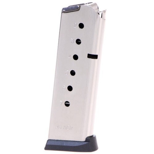 Armscor RIA / ACT-MAG 1911 Officers .45 acp 7 Round Nickel Finish ...