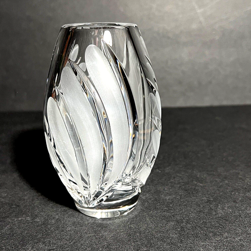 Vtg Waterford Crystal Marquis Petite Vase Coventry Posy Cut & Frosted 4 ...