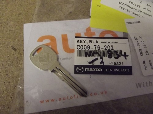Key blank genuine Mazda MX-5 mk1 MX5 NA Eunos Roadster valet key new ...