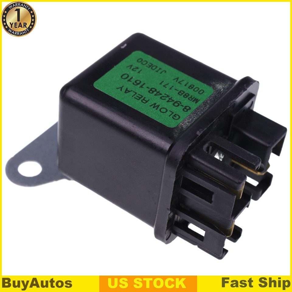 12V Relay Glow Plug 8-94248-1610 For Isuzu Hitachi EX35U EG30 ...
