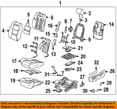 GM OEM 15-20 Escalade Driver Seat Components-Seat Back Heater 23250264 ...
