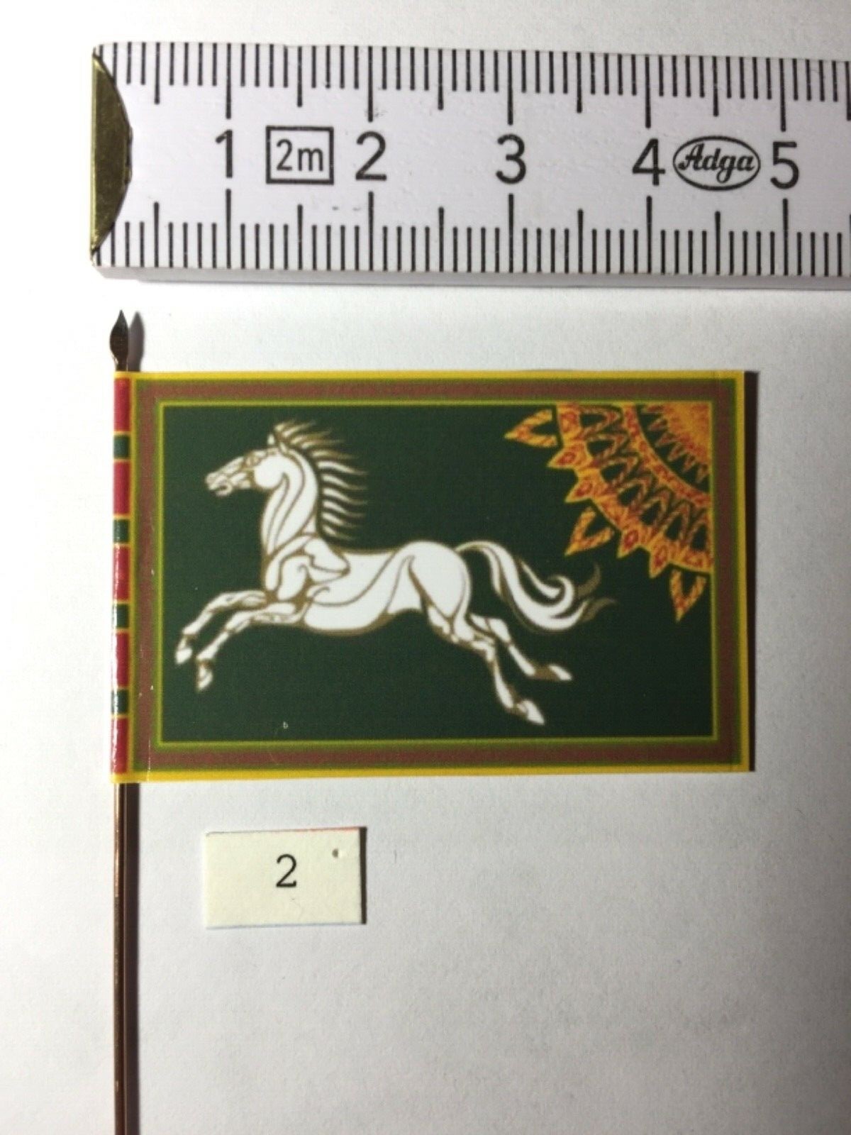 352) 1x 25mm 28mm LOTR Lord of The Rings ROHAN Theodred’s Banner ...