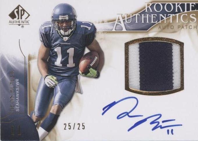 2009 SP Authentic - Rookie Authentics Auto Patch Deon Butler #376 Gold ...