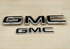 2021-2024 GMC Yukon Yukon XL GM Front & Rear Chrome Black Emblem Kit ...